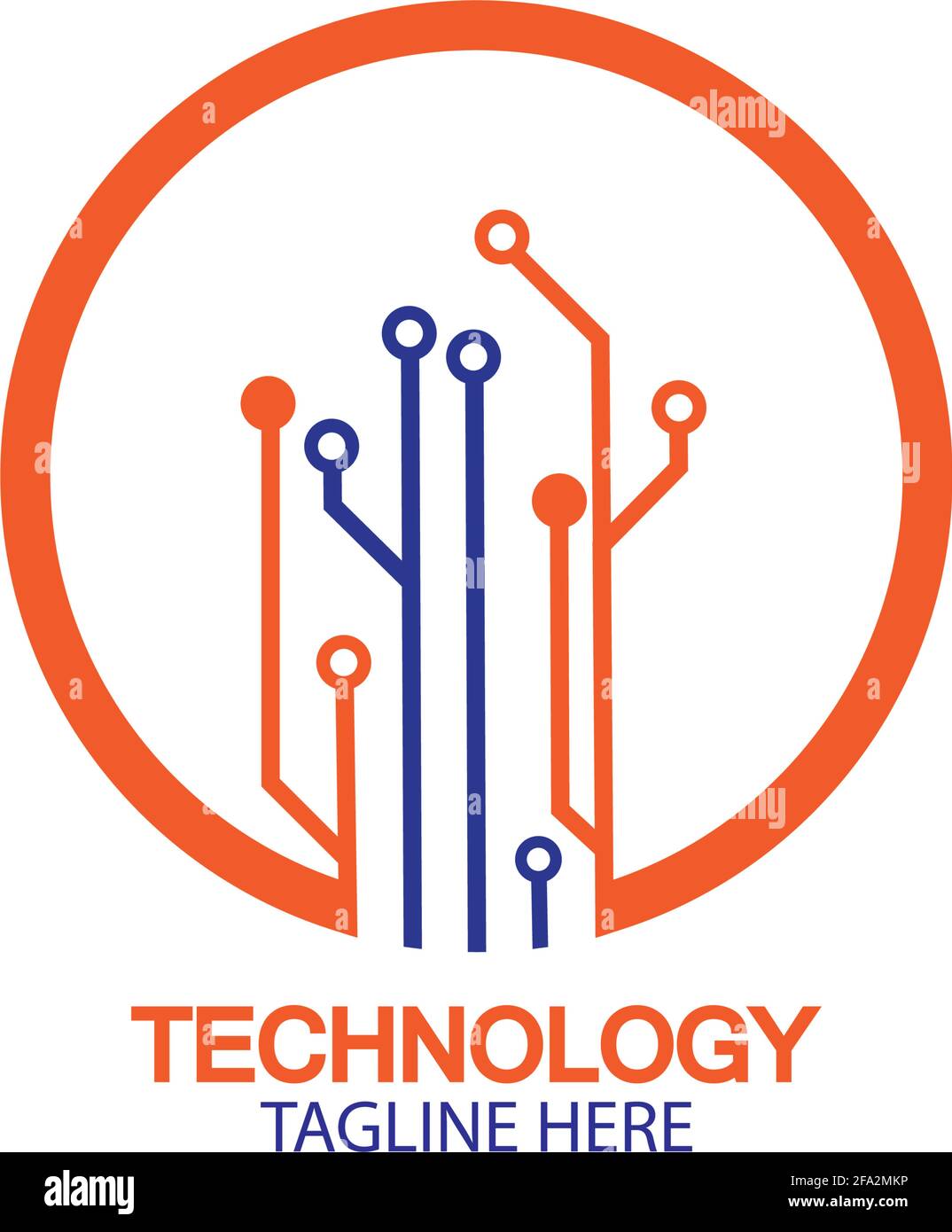 circuit technology logo vector template-vector Stock Vector Image & Art ...