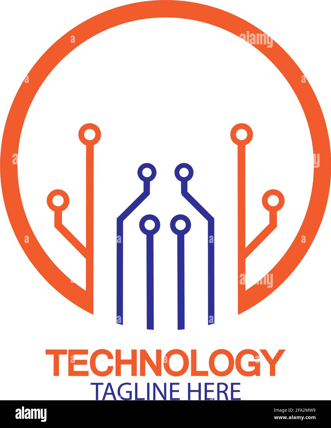 circuit technology logo vector template-vector Stock Vector Image & Art ...