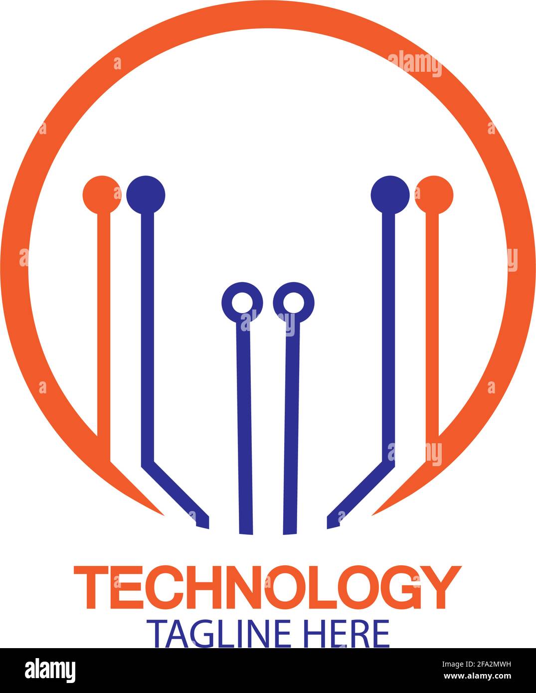 circuit technology logo vector template-vector Stock Vector Image & Art ...