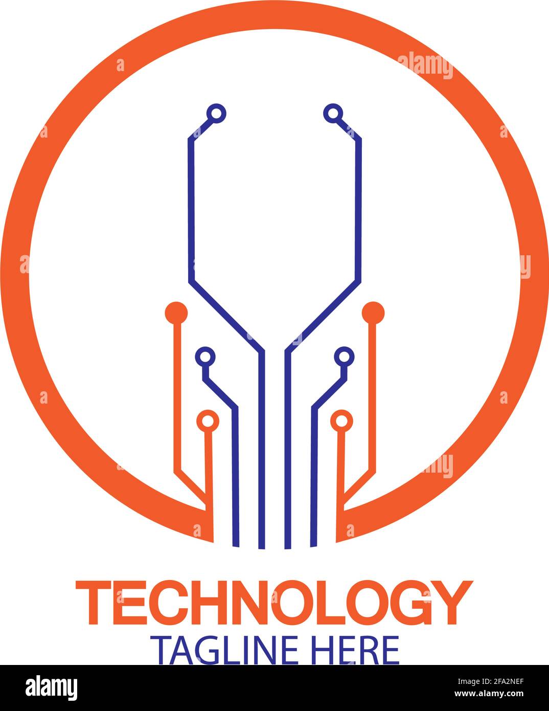 circuit technology logo vector template-vector Stock Vector Image & Art ...