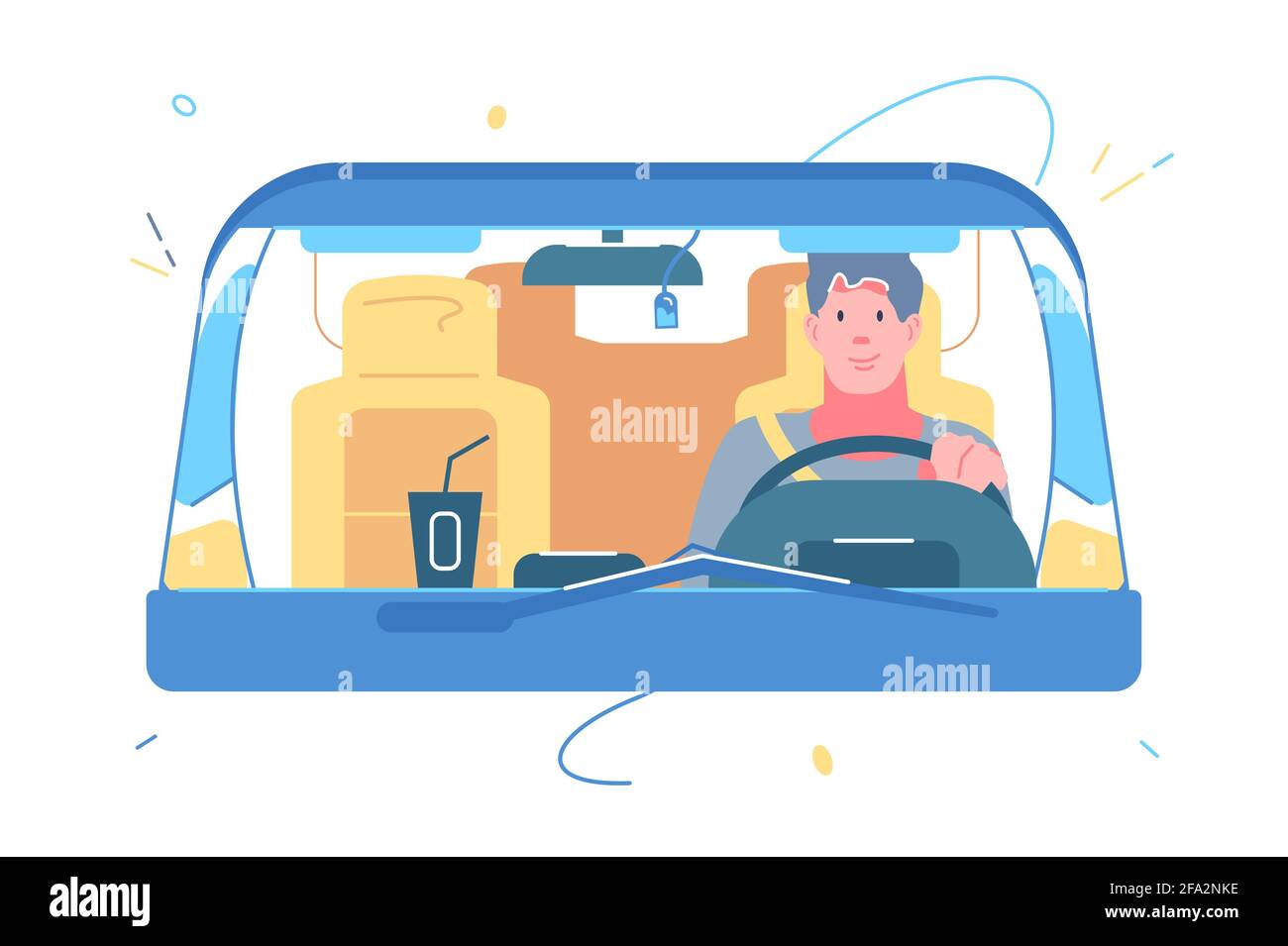 Man in window Stock Vector Images - Alamy