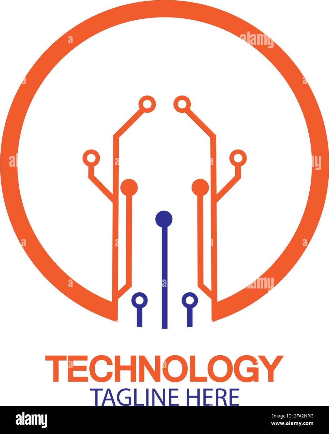 circuit technology logo vector template-vector Stock Vector Image & Art ...