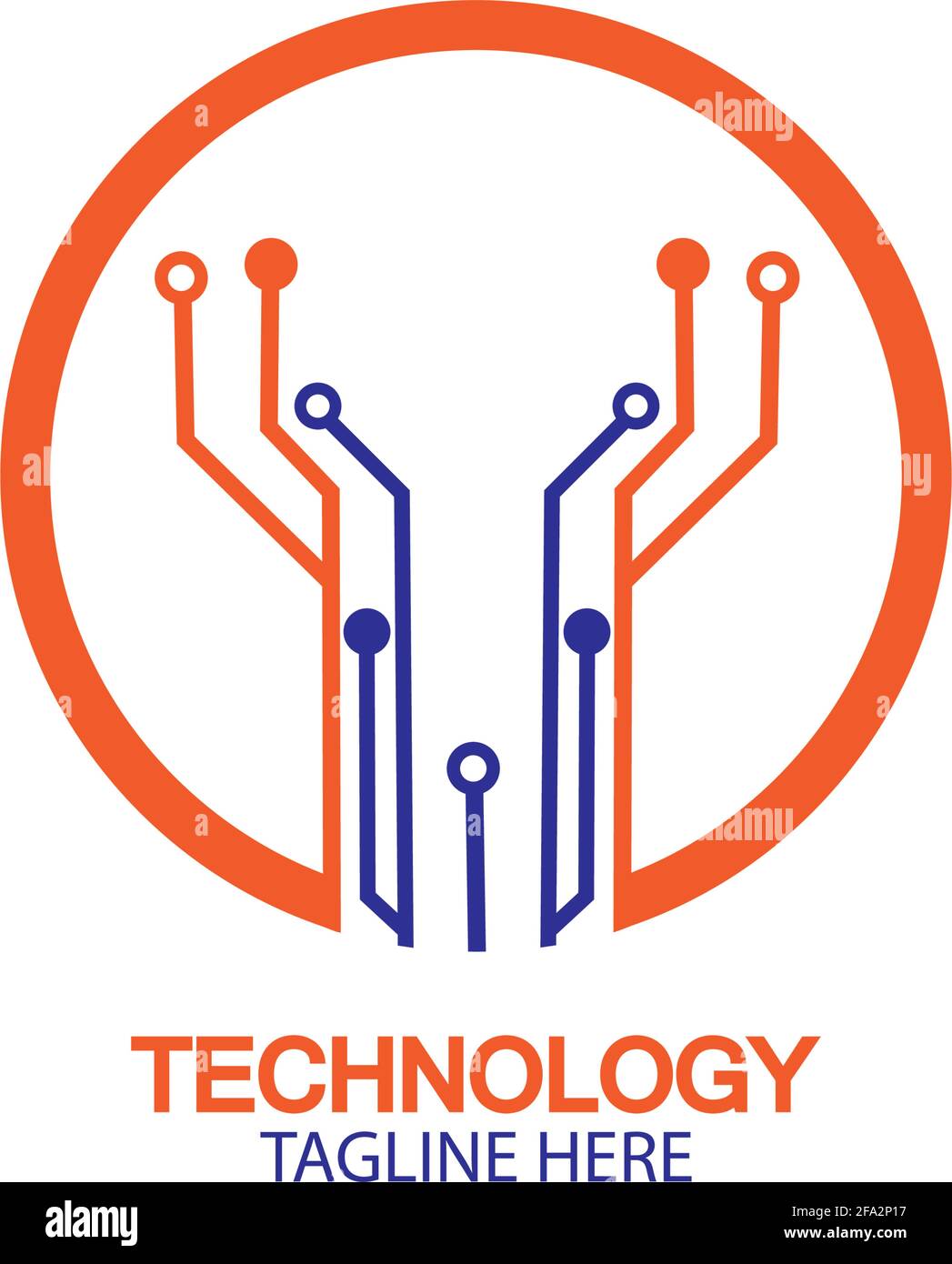 circuit technology logo vector template-vector Stock Vector Image & Art ...
