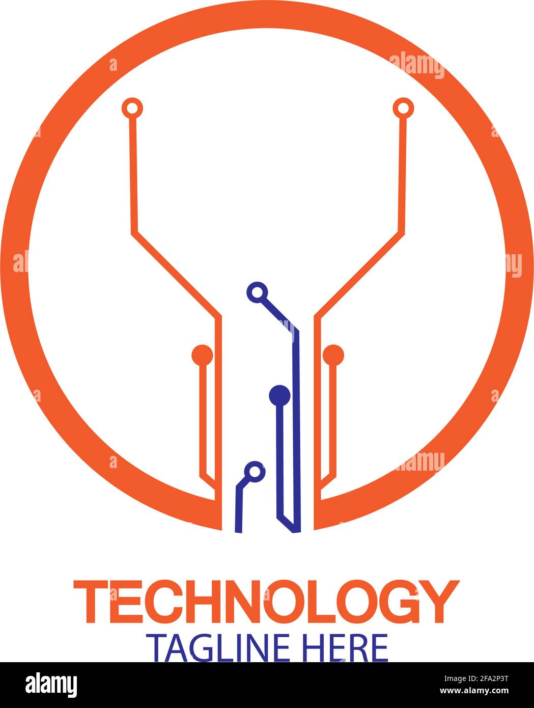 circuit technology logo vector template-vector Stock Vector Image & Art ...