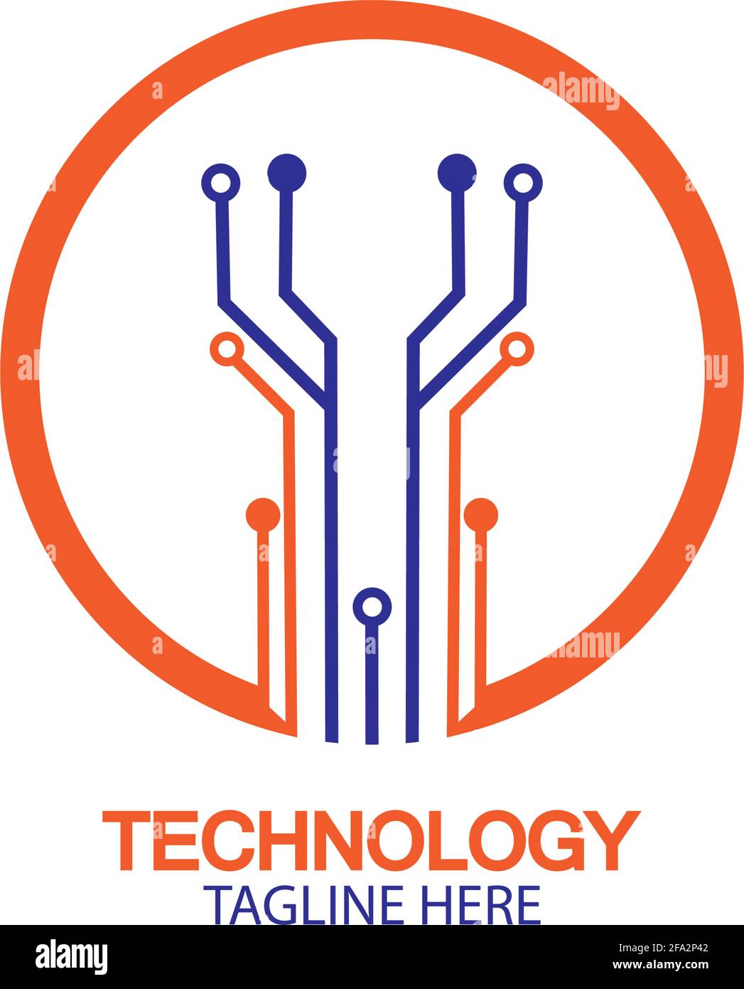 circuit technology logo vector template-vector Stock Vector Image & Art ...