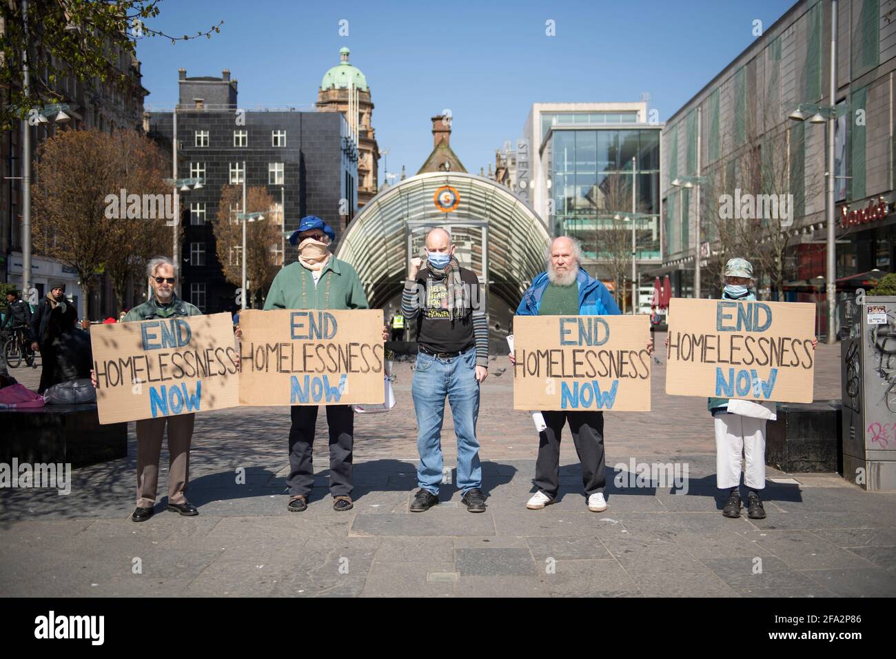 Homelessness protest glasgow hi-res stock photography and images - Alamy