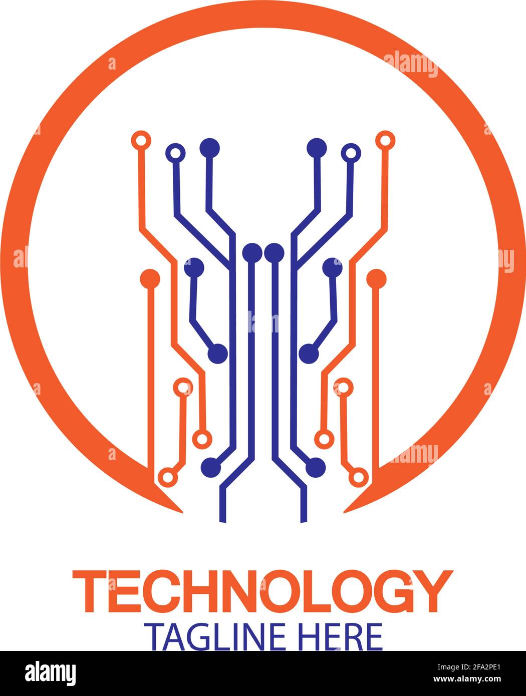 circuit technology logo vector template-vector Stock Vector Image & Art ...