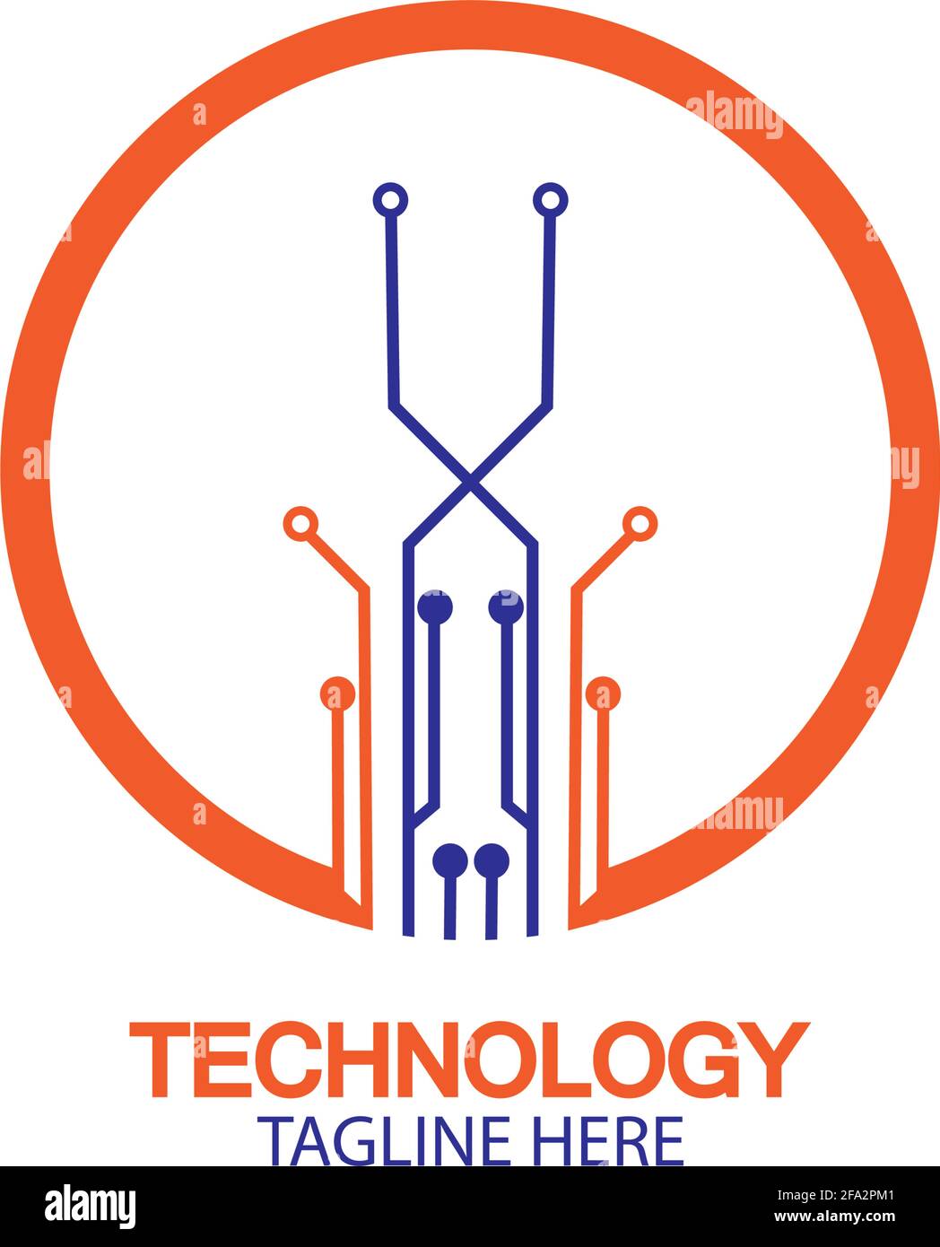 circuit technology logo vector template-vector Stock Vector Image & Art ...