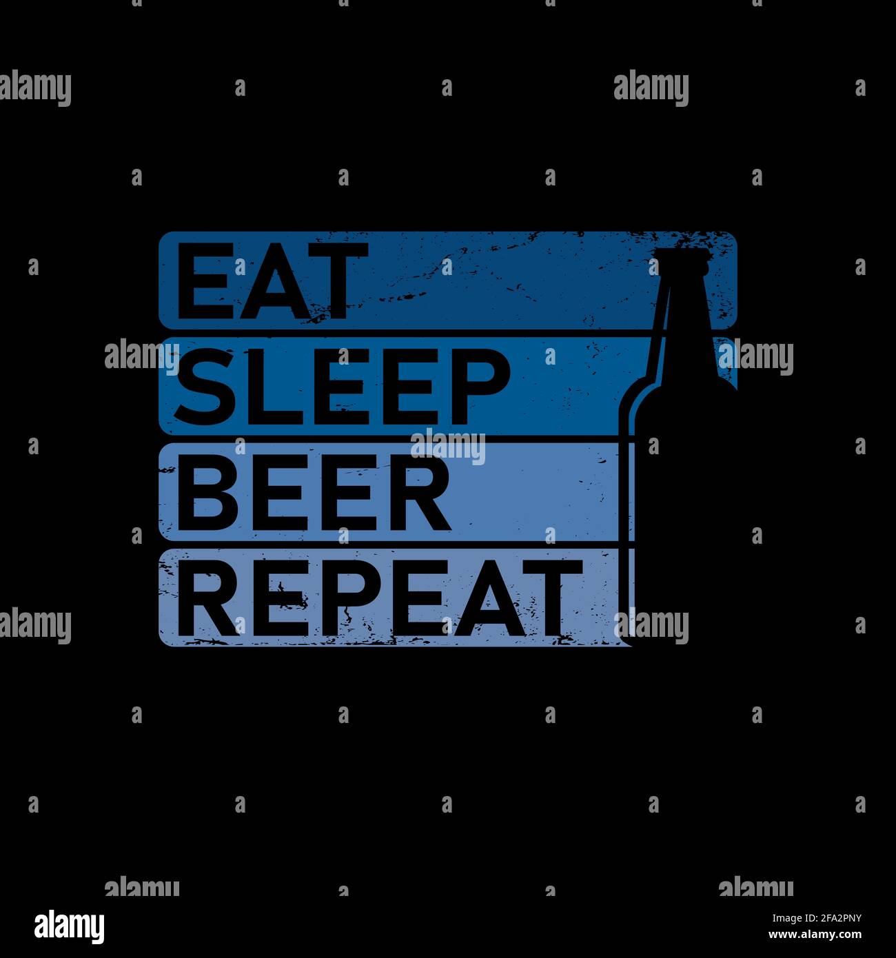 Vector stylized quote on the topic of beer. White text on a black ...