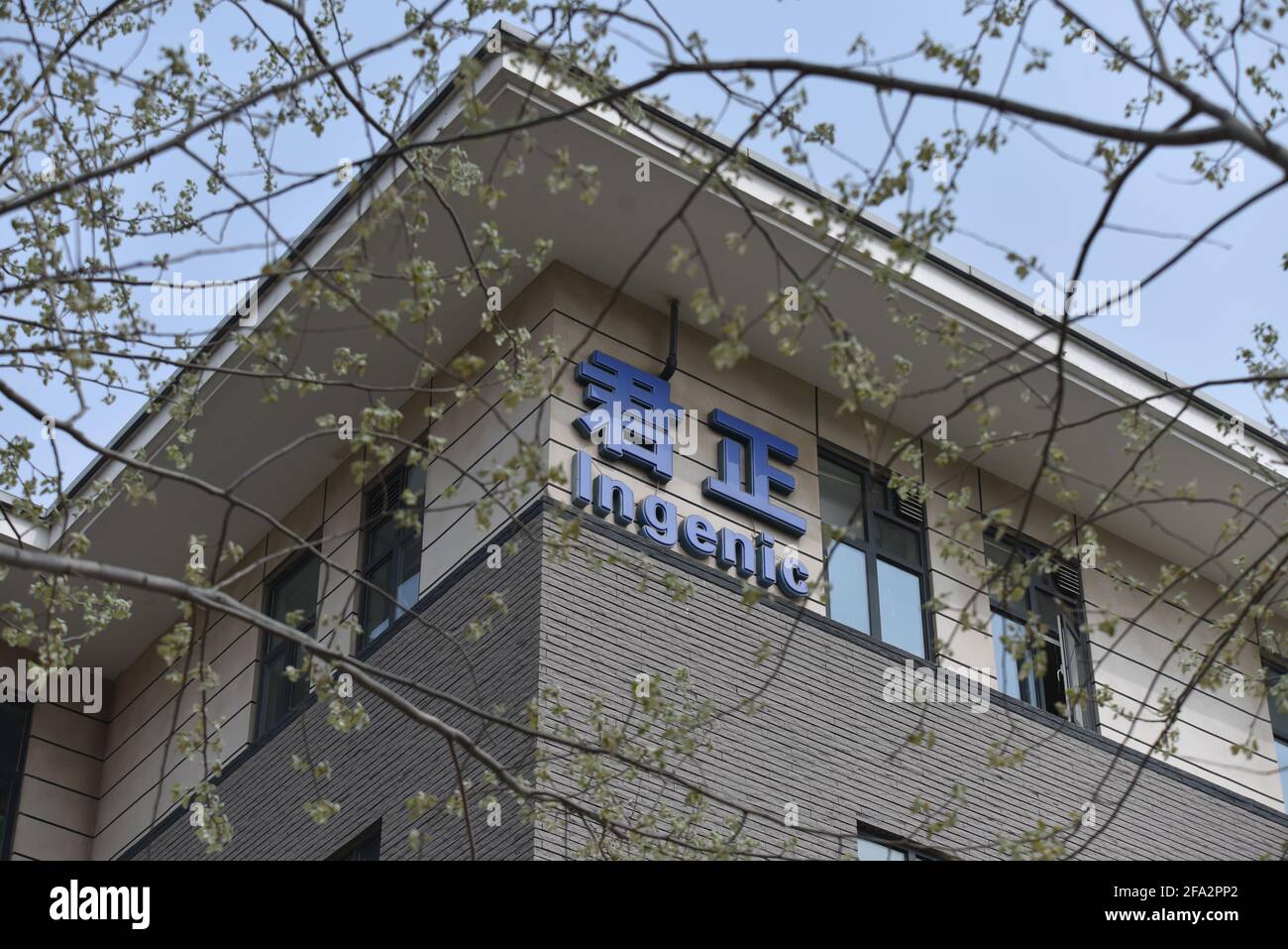 Ingenic Semiconductor Inc. logo seen in Beijing Zhongguancun Software ...