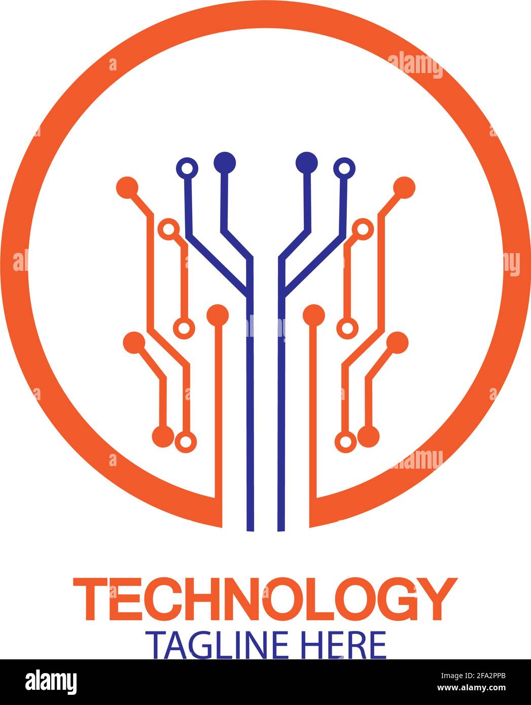 circuit technology logo vector template-vector Stock Vector Image & Art ...