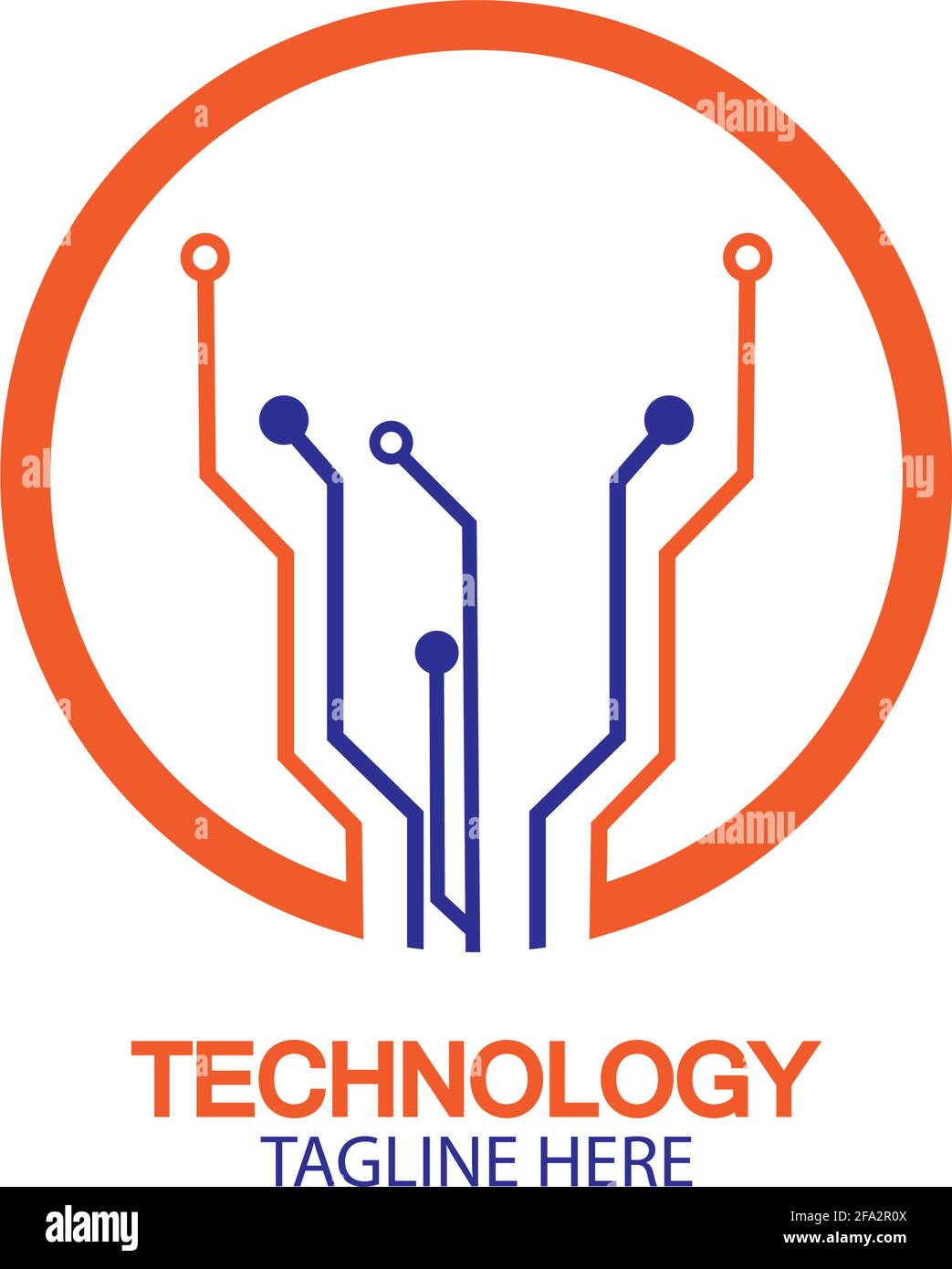 circuit technology logo vector template-vector Stock Vector Image & Art ...