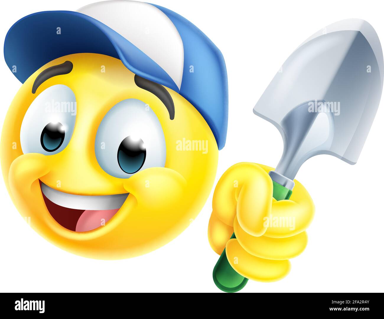 Gardener Emoticon Cartoon Face Stock Vector Image & Art - Alamy