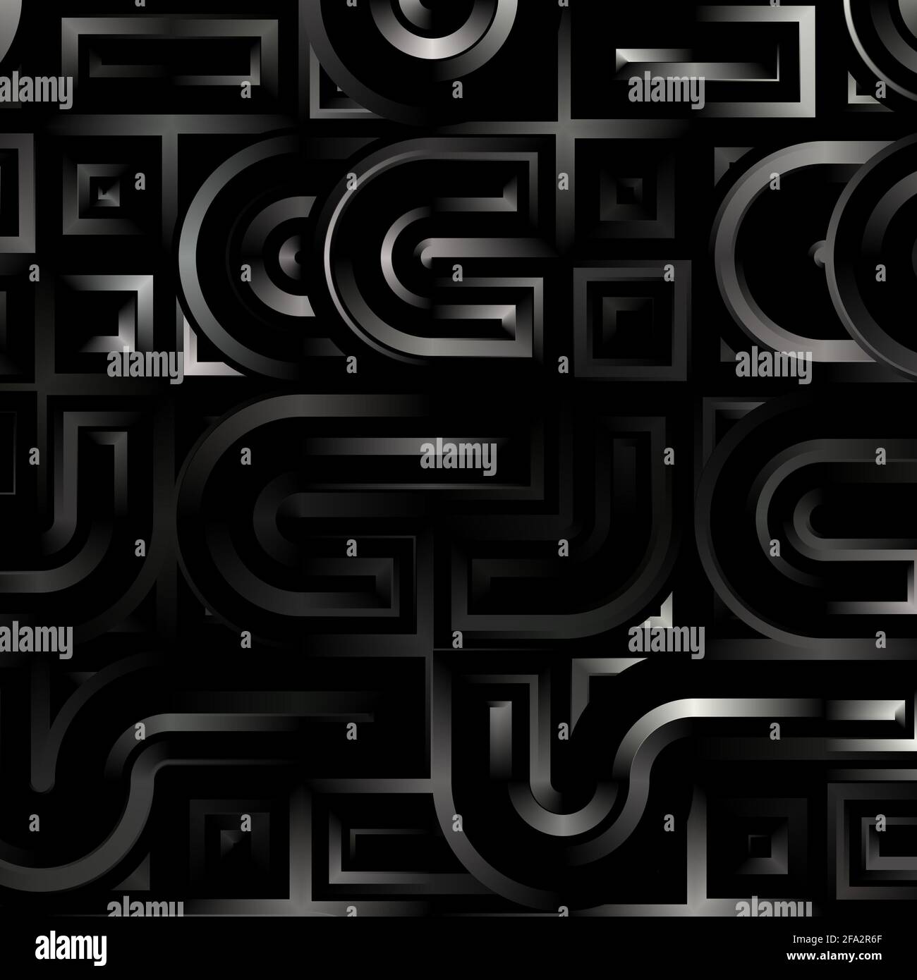Abstract black-themed 3D background with geometric shapes Stock Photo ...