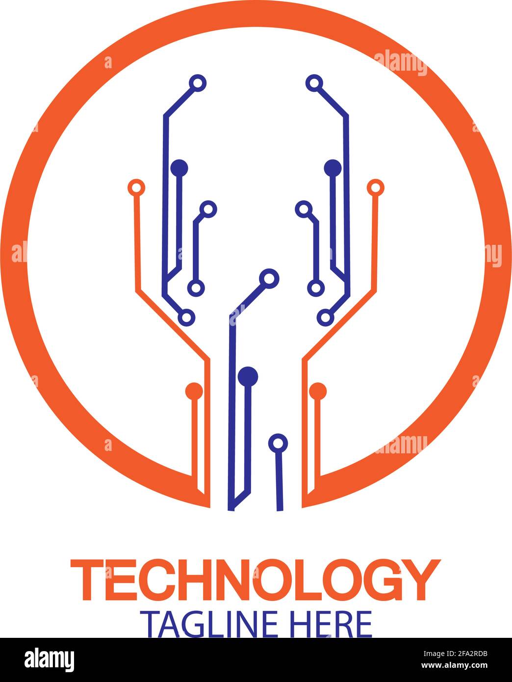 circuit technology logo vector template-vector Stock Vector Image & Art ...