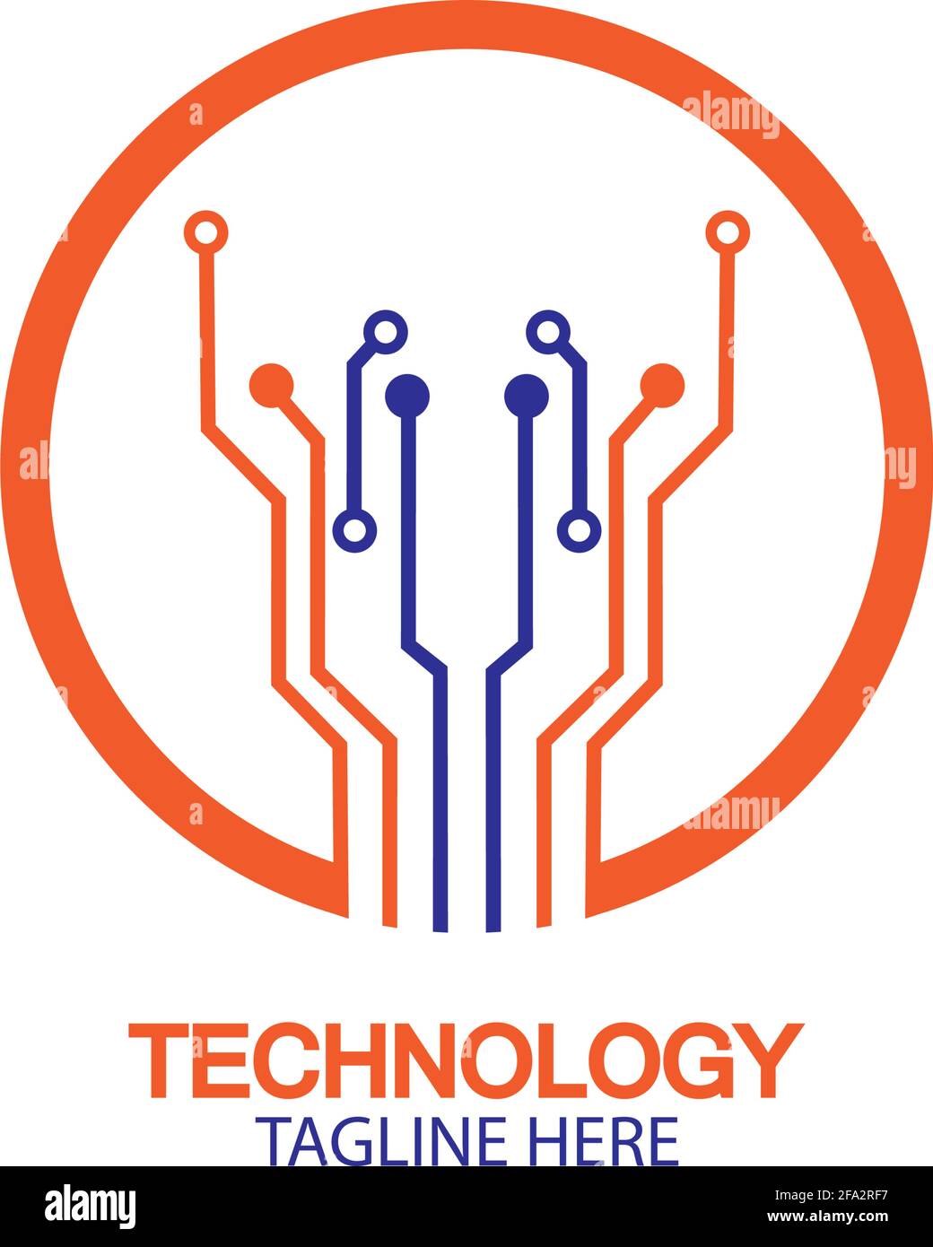circuit technology logo vector template-vector Stock Vector Image & Art ...
