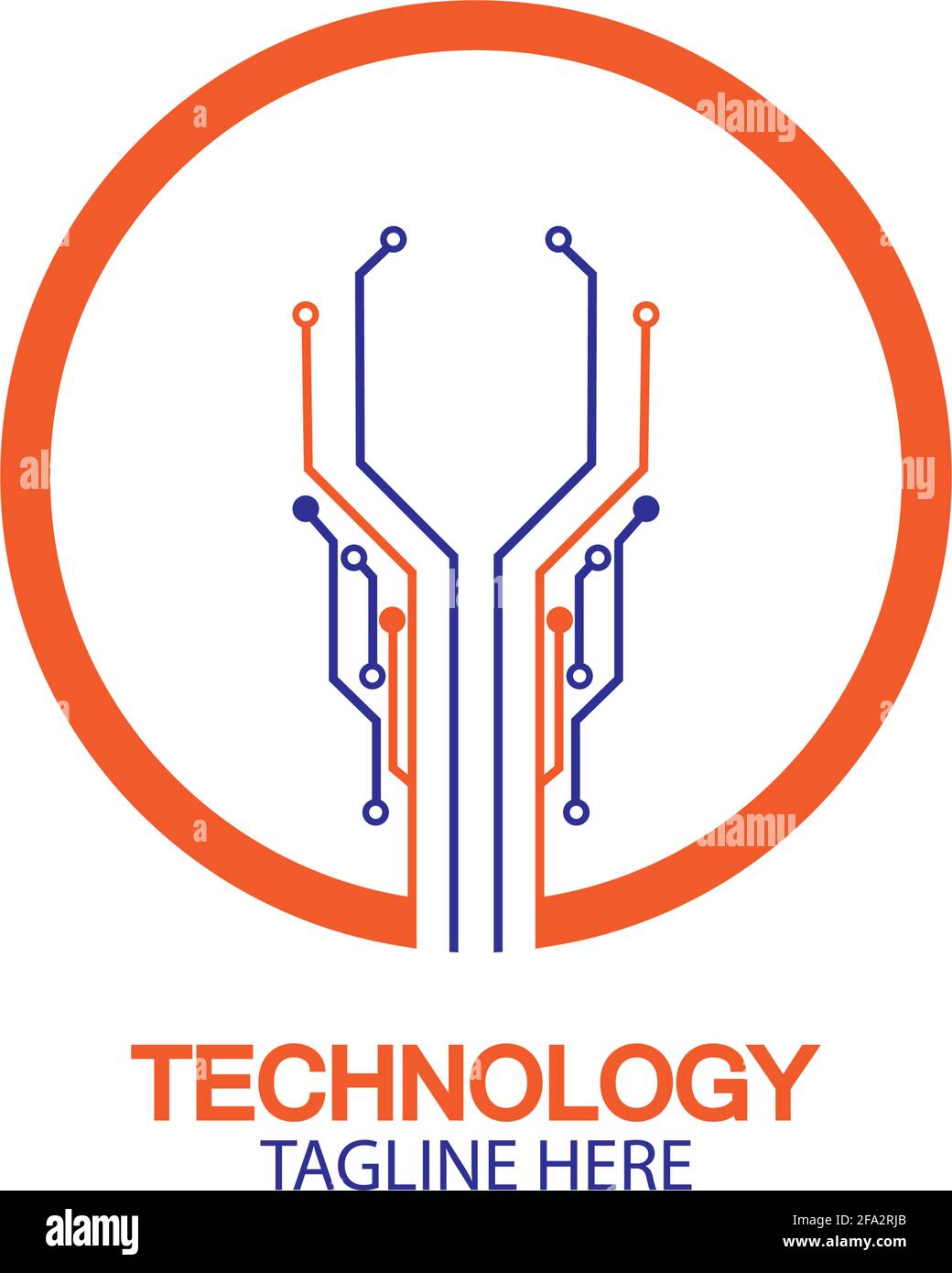 circuit technology logo vector template-vector Stock Vector Image & Art ...