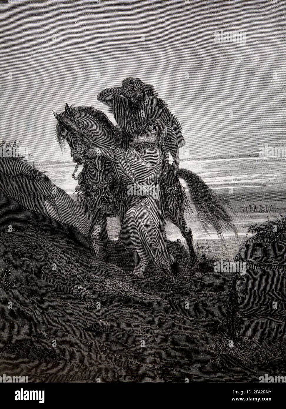 Bible Story Illustration The Good Samaritan Helping Injured Jewish Man ...