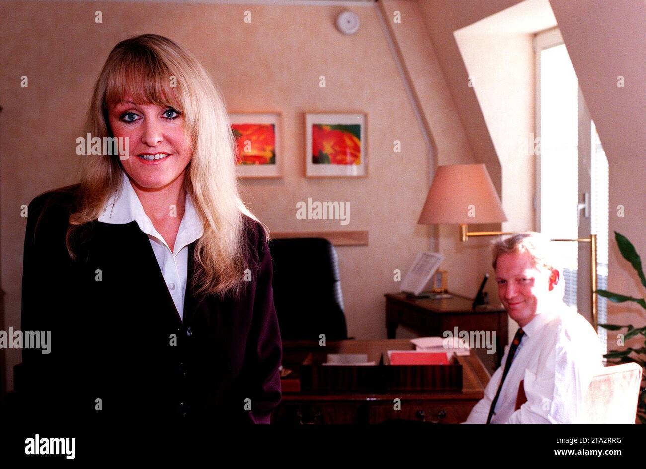 Pattie Winward who works for Rick Haythornwaite Nov 2000 Stock Photo ...