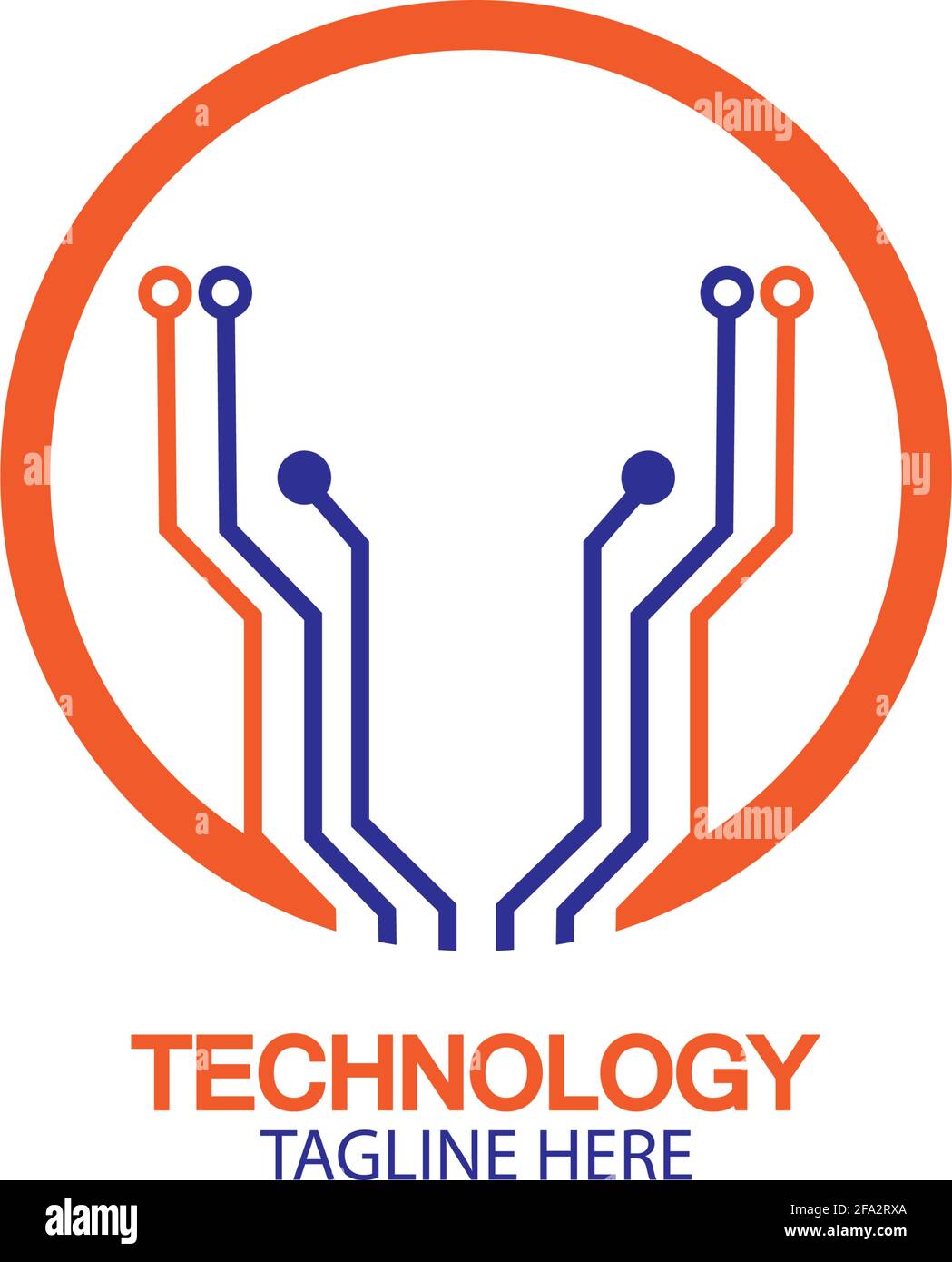 circuit technology logo vector template-vector Stock Vector Image & Art ...
