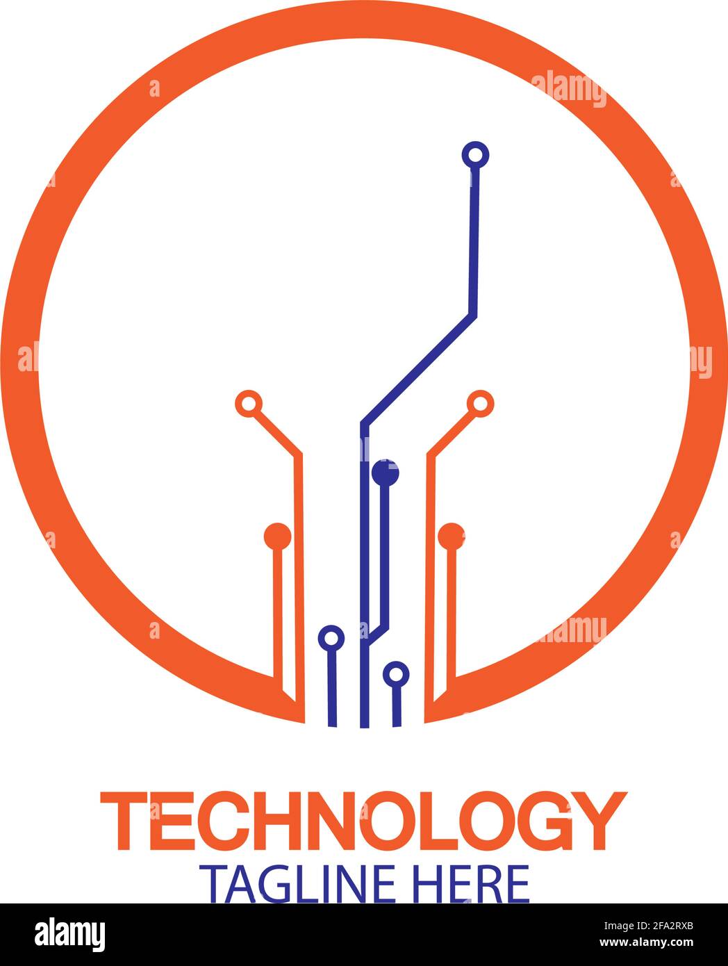 circuit technology logo vector template-vector Stock Vector Image & Art ...