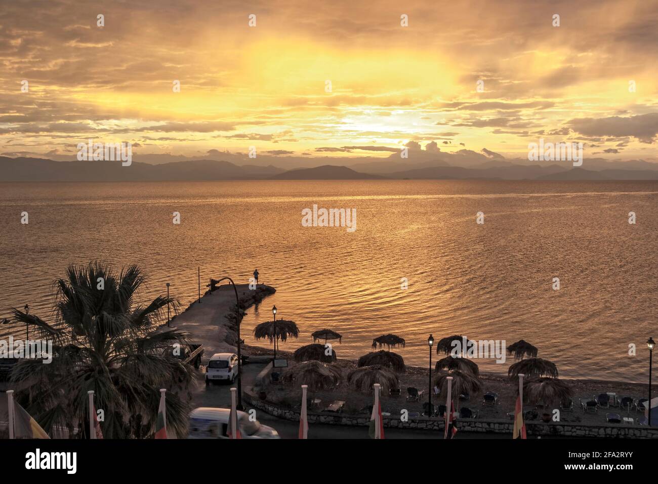 Beautiful sunset above the sea Stock Photo - Alamy