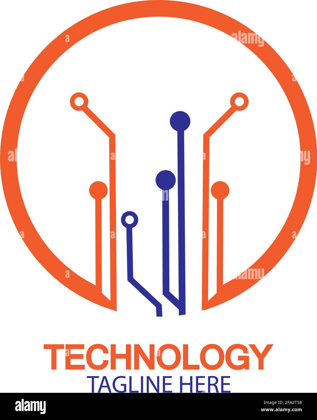 circuit technology logo vector template-vector Stock Vector Image & Art ...