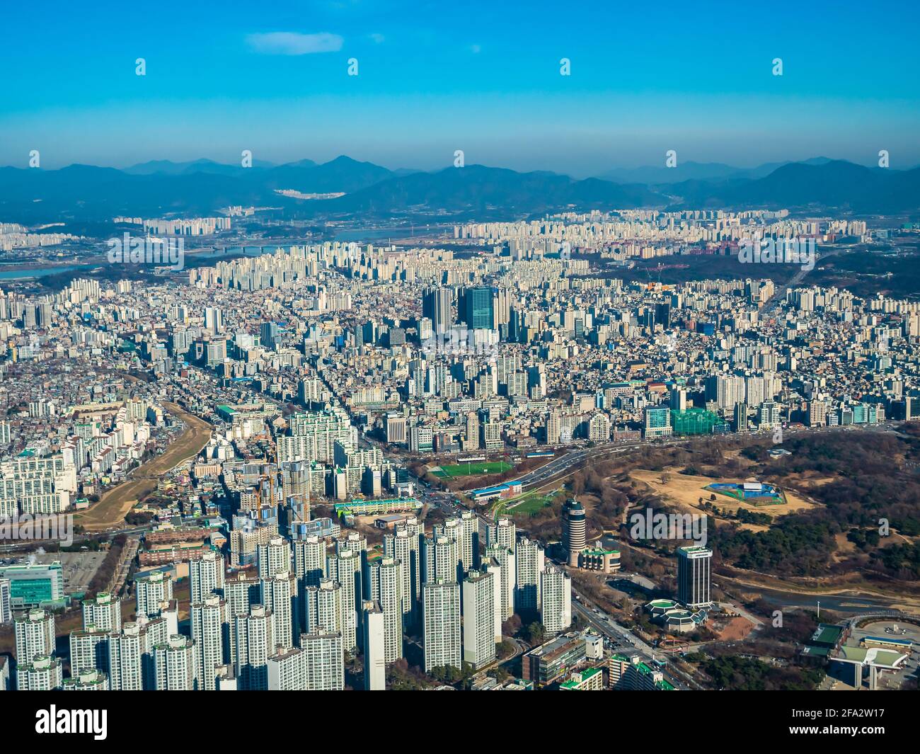 Seoul aerial view hi-res stock photography and images - Alamy