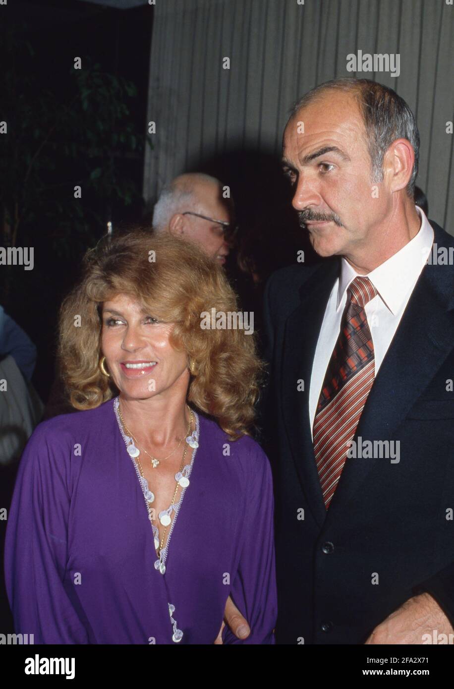 Sean Connery and wife Micheline Circa 1980's Credit: Ralph Dominguez ...