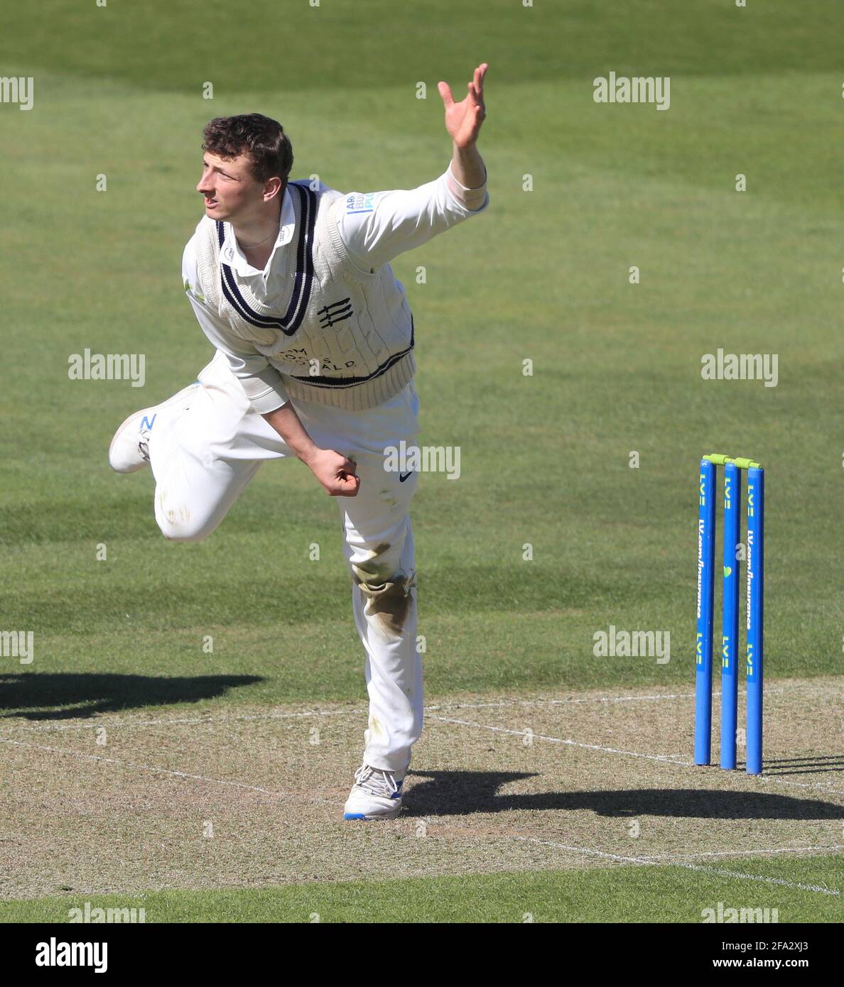 Middlesex's Luke Hollman during day one of the LV= Insurance County ...