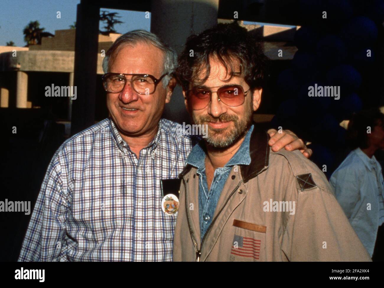 Steven Spielberg and his father during Premiere of "The Land Before ...