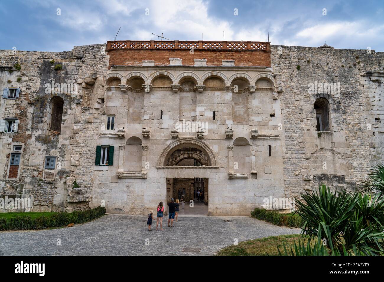 Golden Gate, the North Gate of Diocletian s Palace at Split in Croatia ...