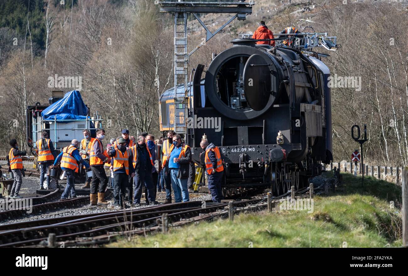Filming Mission Impossible 7 at Levisham station on the North Yorkshire ...