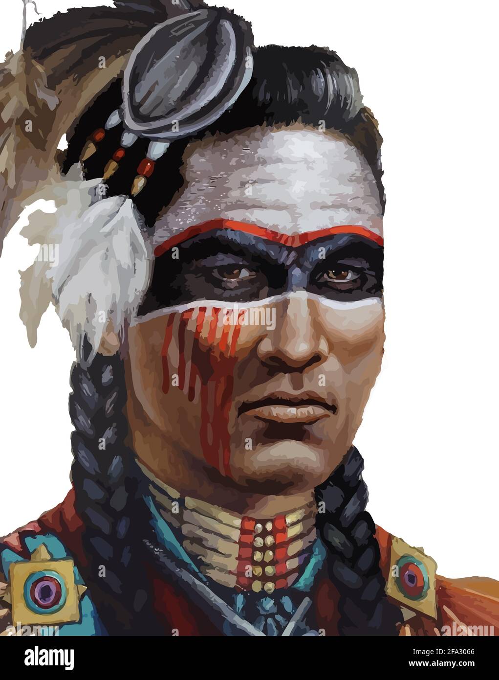 great spirit native americans male illustration Stock Photo - Alamy