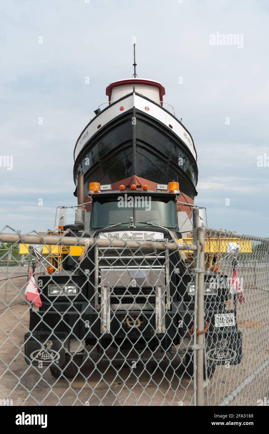 Ned Hanlan, steam-powered tugboat, Toronto harbour (1932-1967) - on a ...