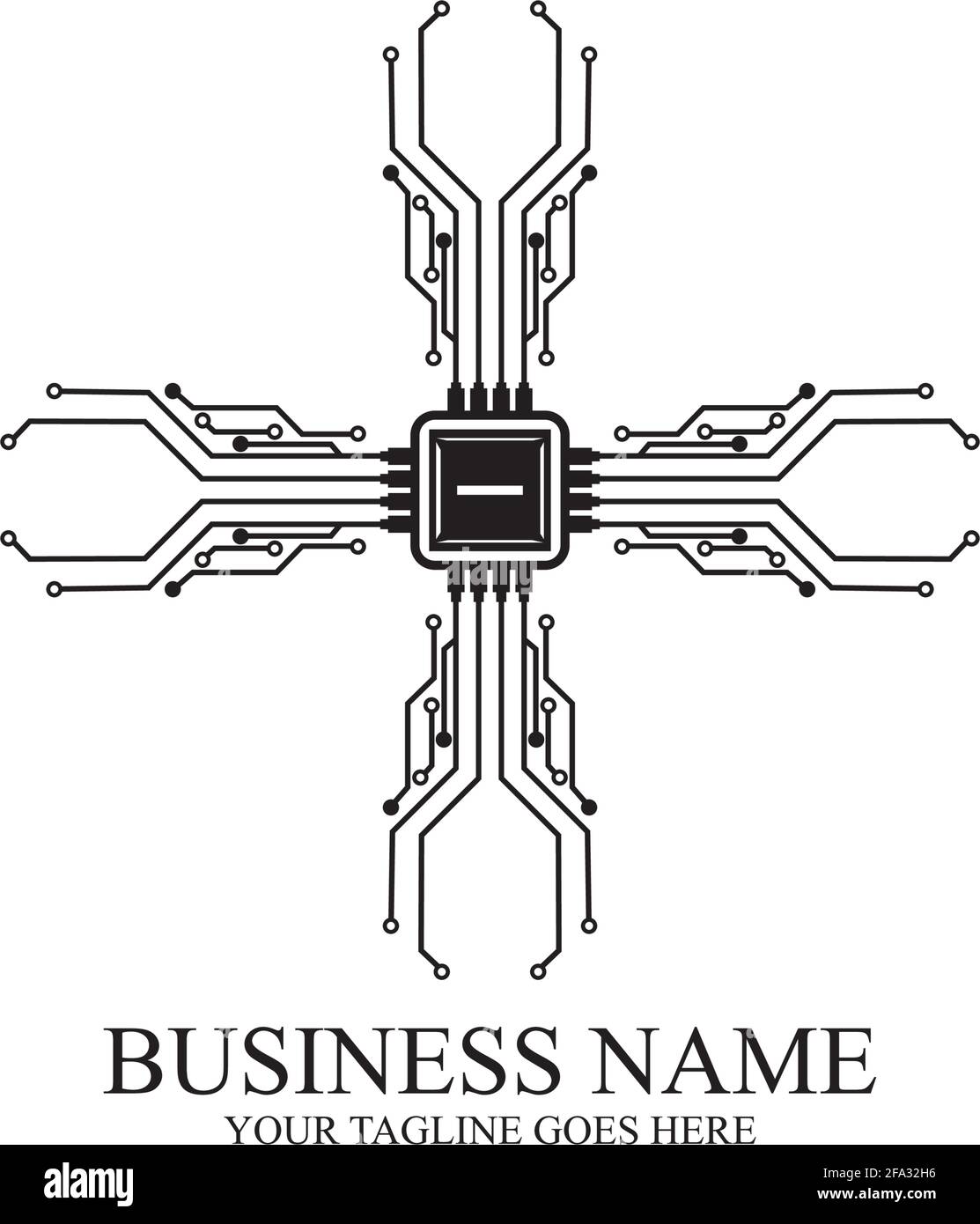 Micro circuits Stock Vector Images - Alamy