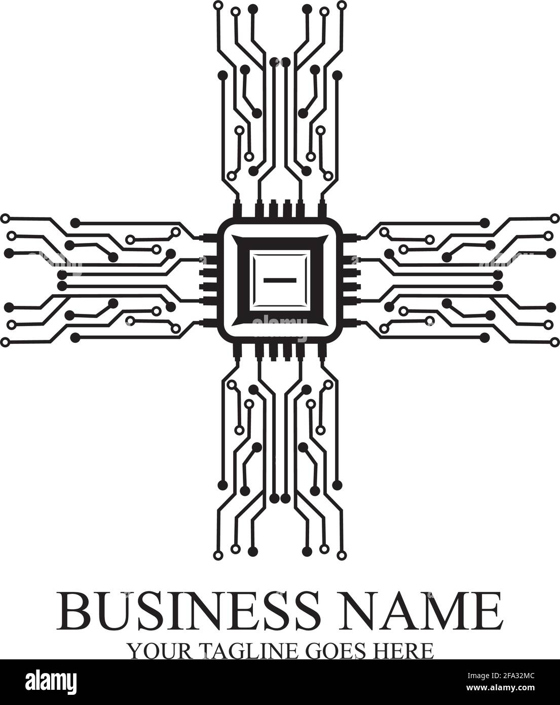 Flat Microelectronics Circuits Circuit Board Vector Green Background Stock Vector Image And Art