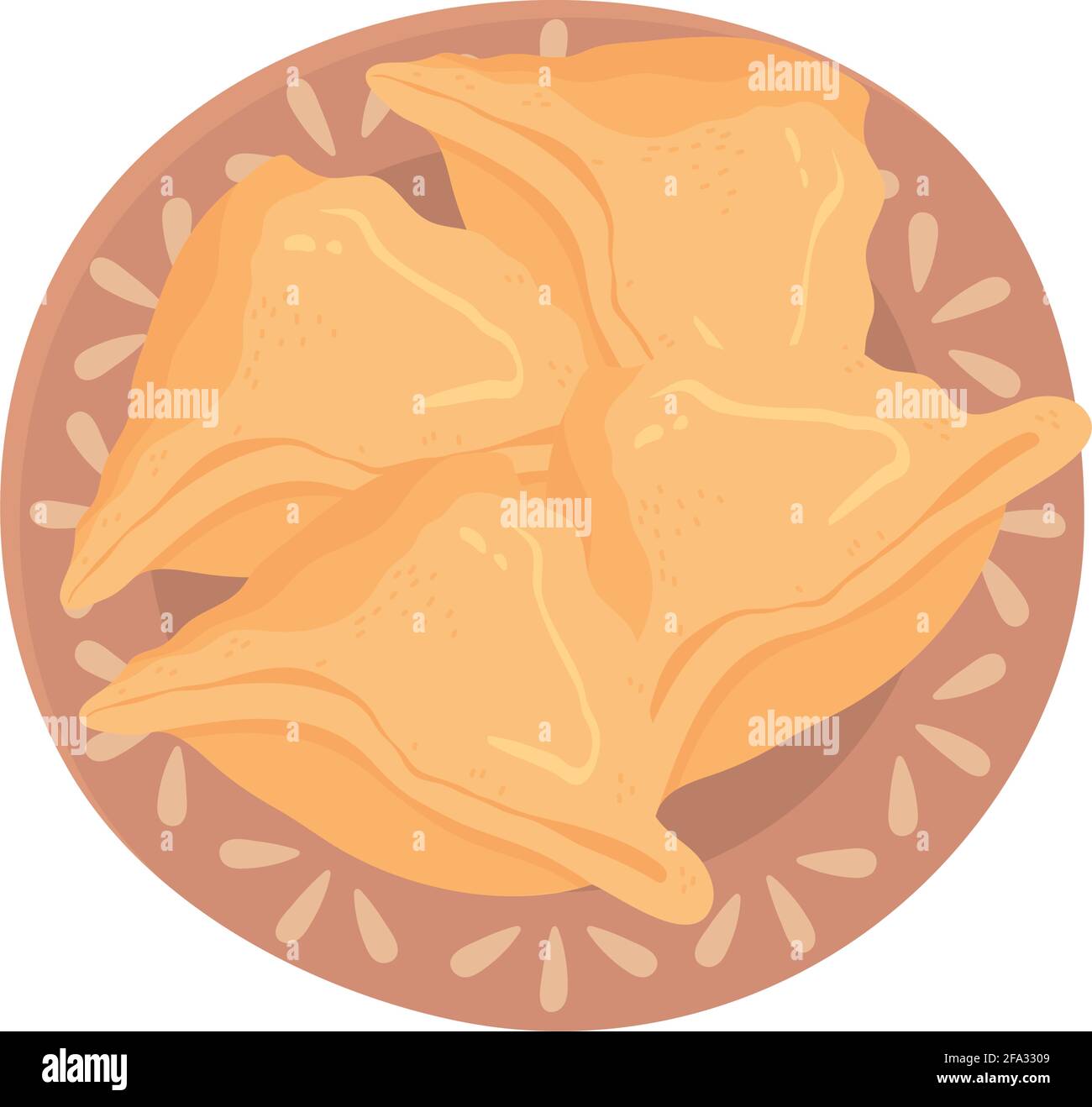 arabic traditional snack on plate Stock Vector Image & Art - Alamy