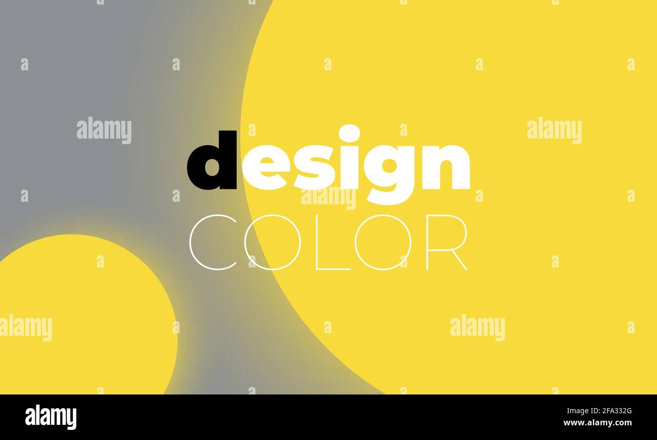 Yellow and gray geometric shapes. Minimal abstract cover design. Trendy ...