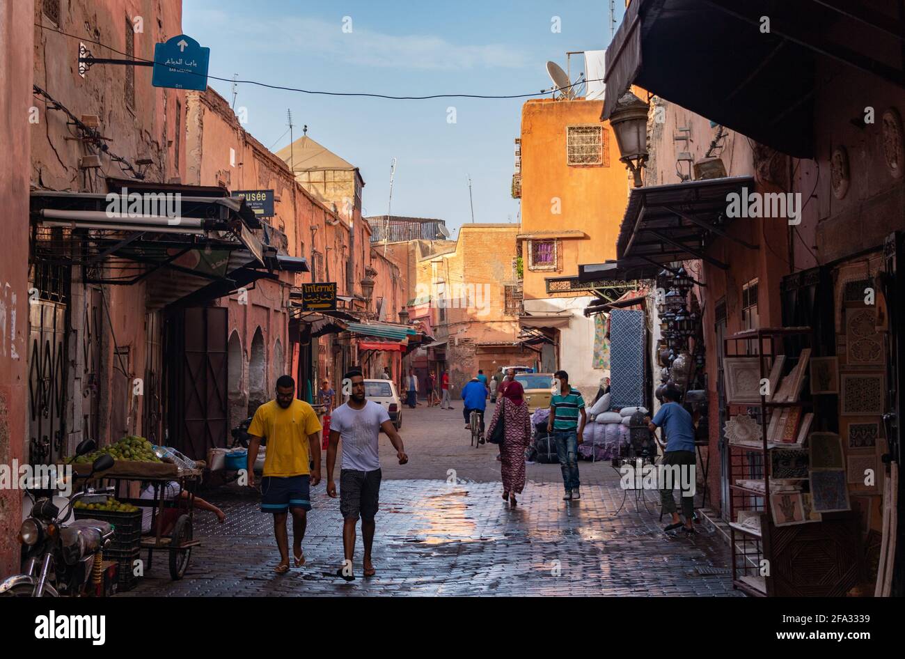 A picture of a common street in Marrakesh Stock Photo - Alamy