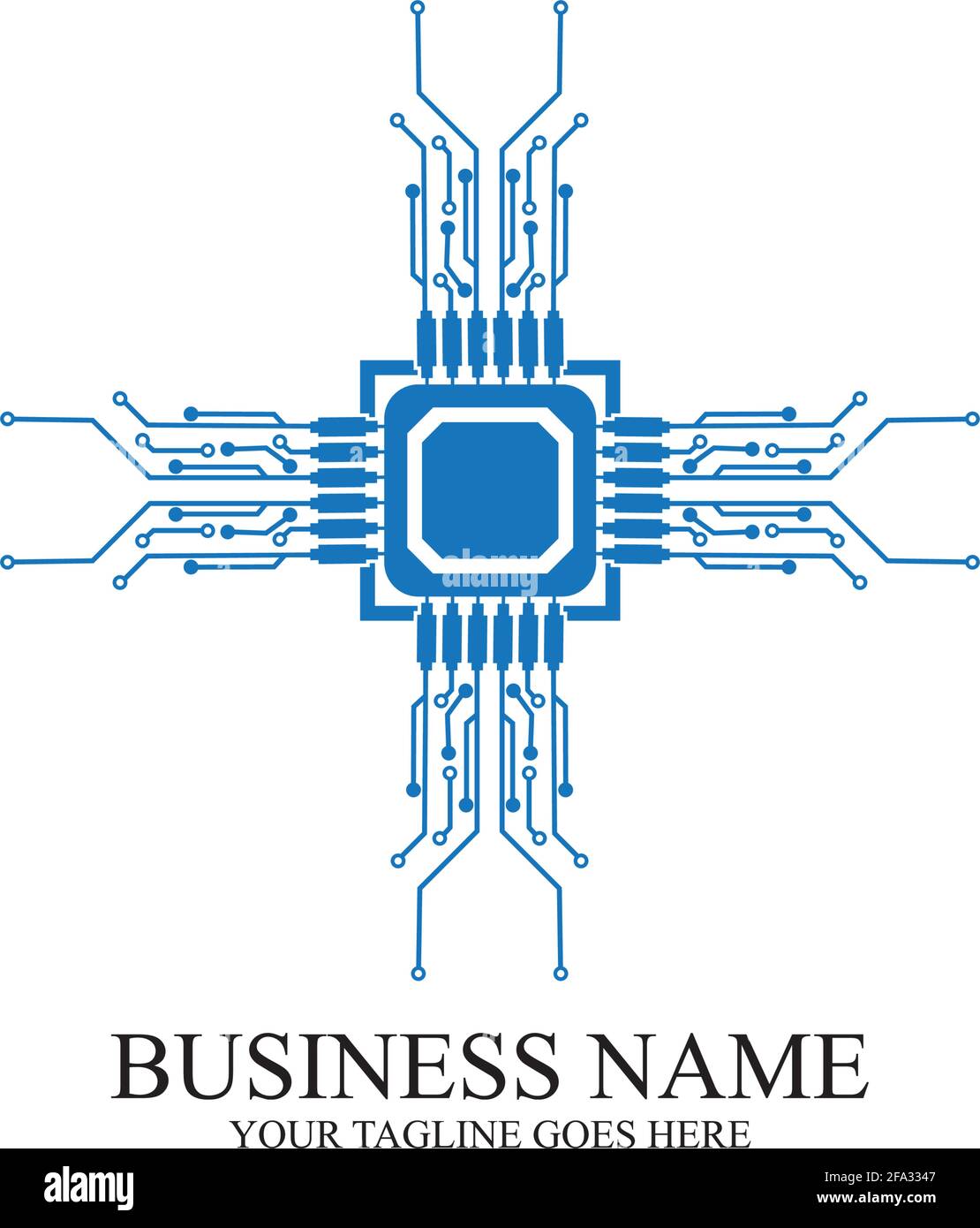 Flat Microelectronics Circuits. Circuit board vector, green background Stock Vector Image & Art ...