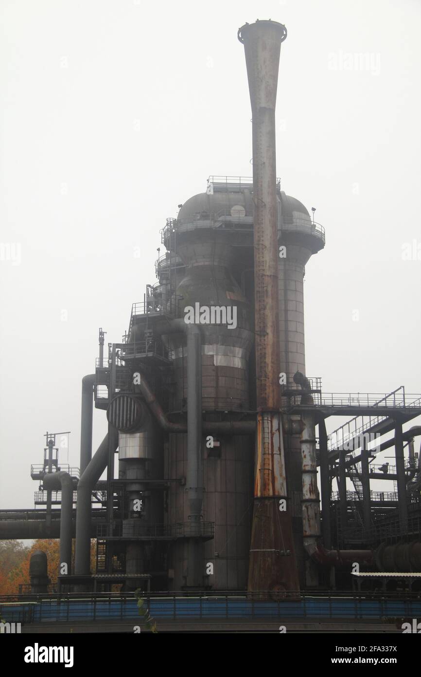 Old steel mill, an industrial monument in the Ruhr area Stock Photo - Alamy