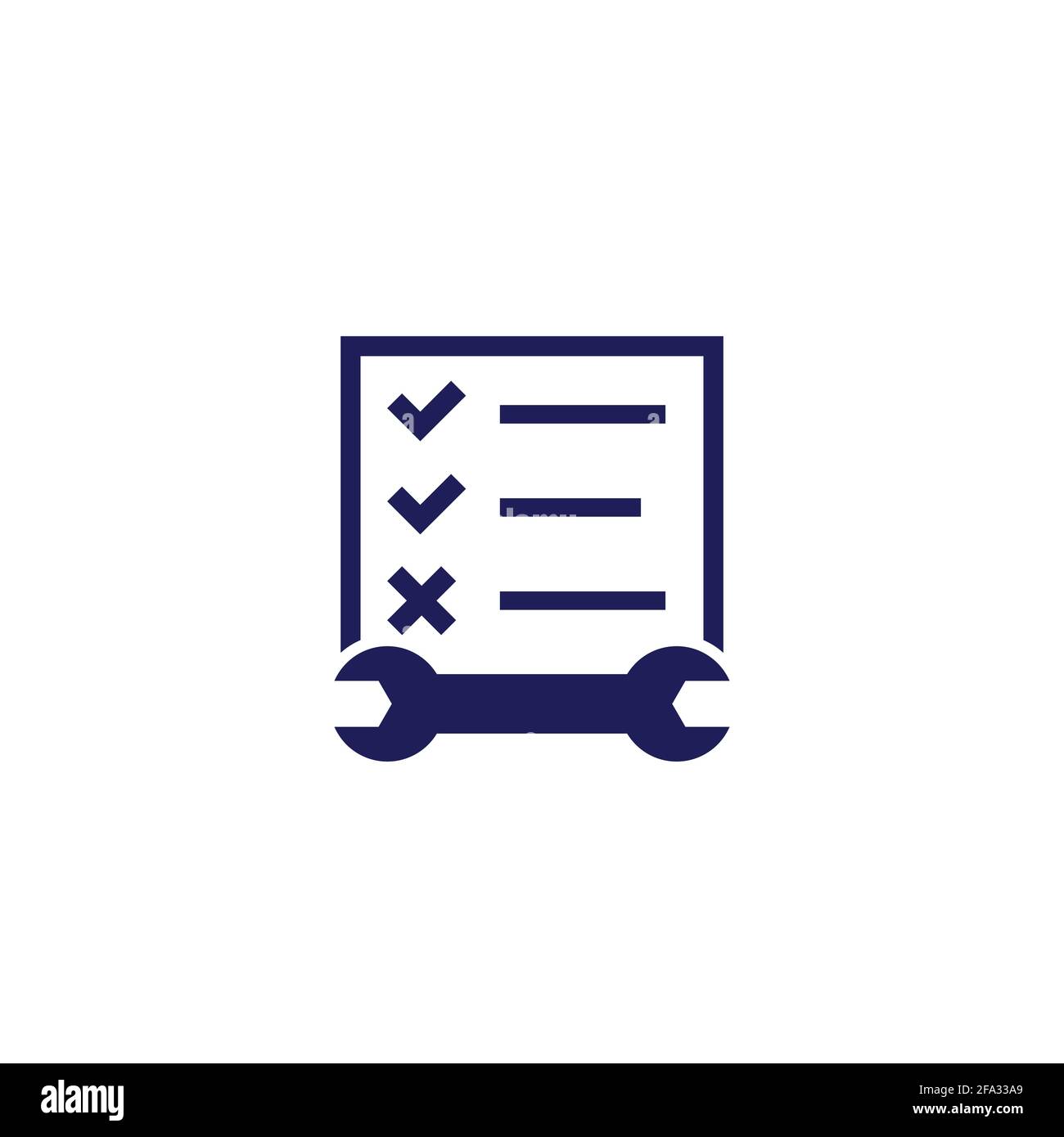 Maintenance check list Cut Out Stock Images & Pictures - Alamy