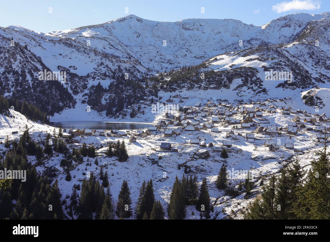 Beautiful Prokosko lake on the mountain Vranica near the town of ...