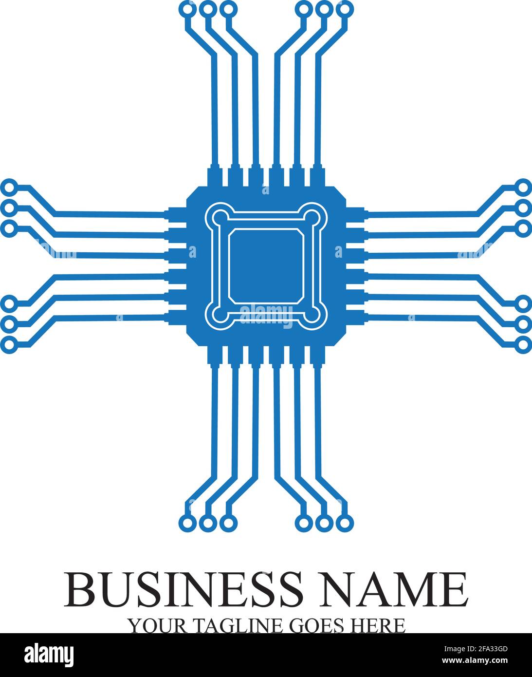 Flat Microelectronics Circuits. Circuit board vector, green background Stock Vector Image & Art ...