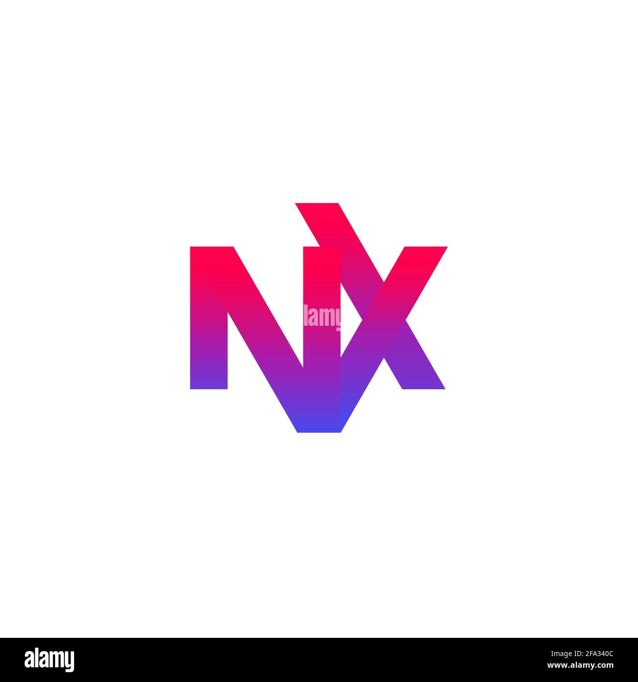 NX letters logo design, vector Stock Vector Image & Art - Alamy