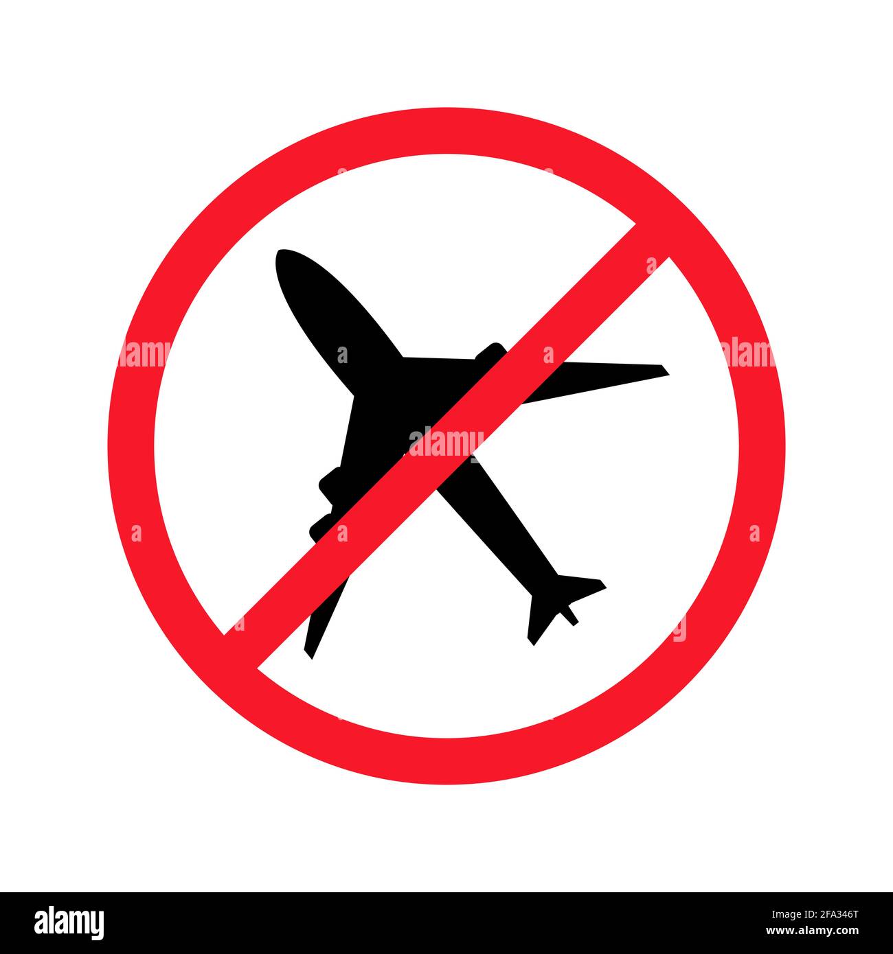 No aircraft vector flat illustration isolated on white background ...