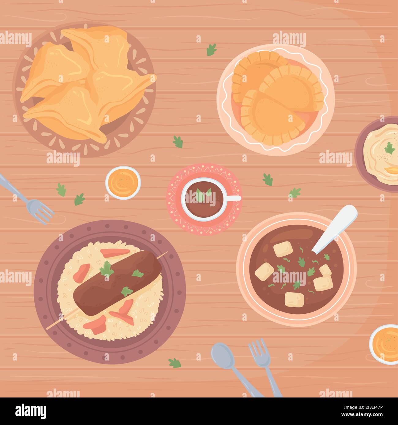 different delicious food menu icons Stock Vector Image & Art - Alamy