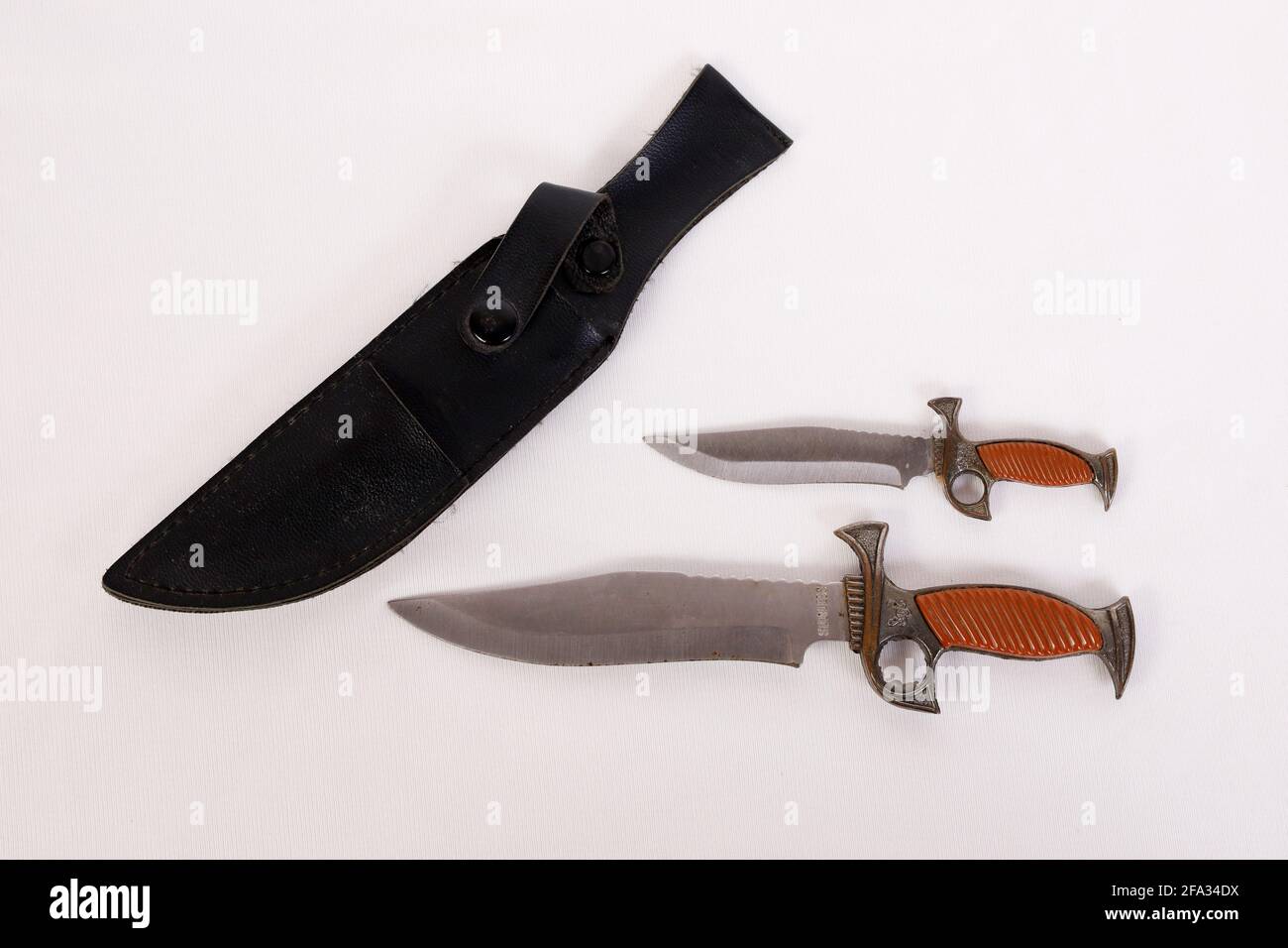 Knives isolated on white background Stock Photo - Alamy