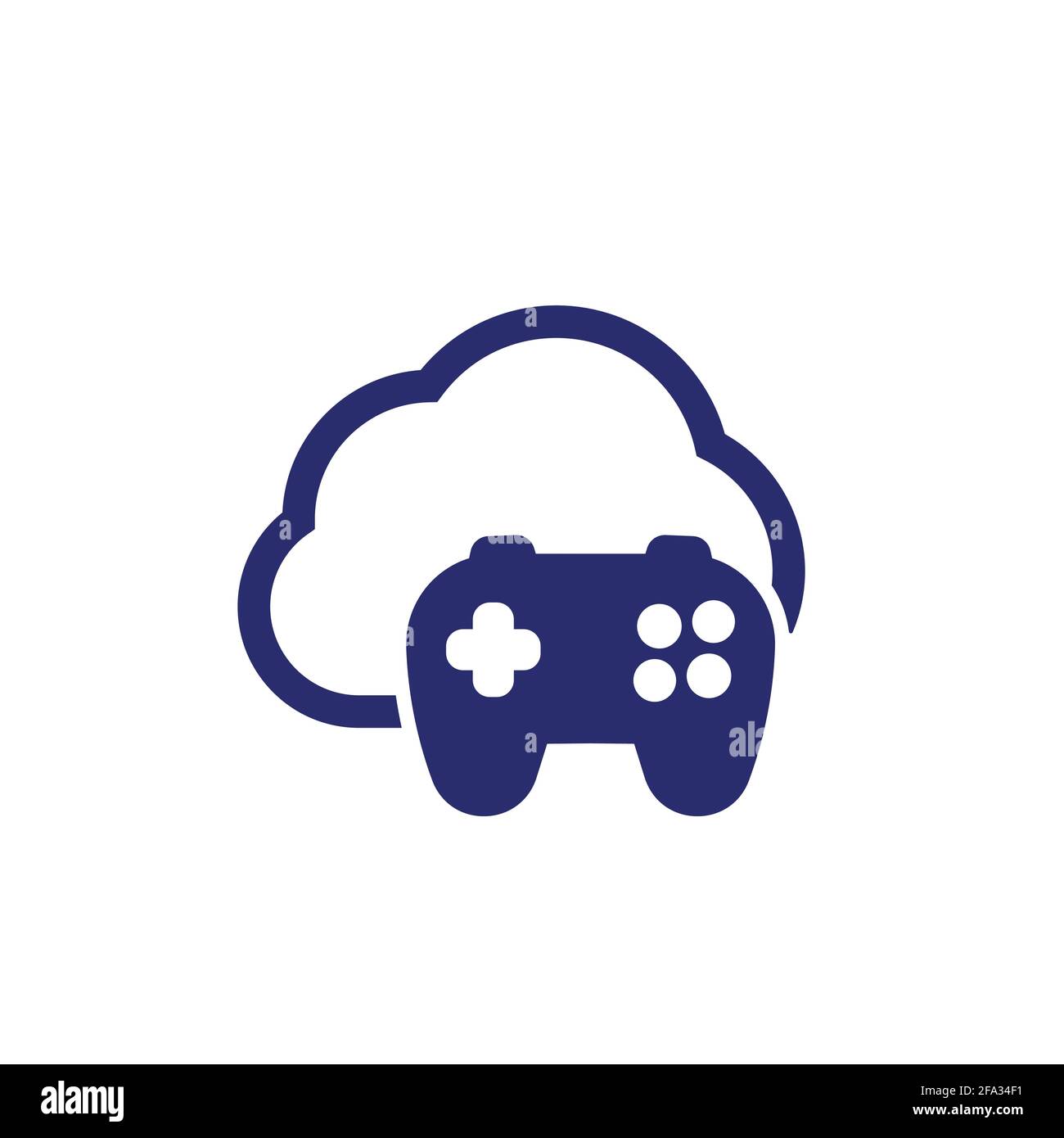 Cloud gaming icon on white Stock Vector Image & Art - Alamy